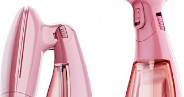 Ατμοκαθαριστής Ρούχων Χειρός 1500W με Δοχείο 130ml KW-001 Ροζ | mohicans.gr