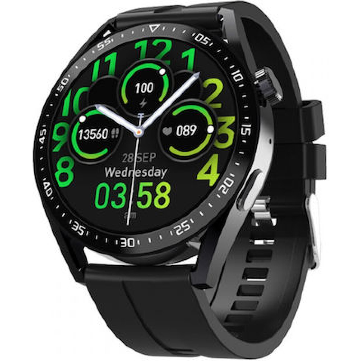 SMARTWATCH SUNPIN ΜΕ ΠΑΛΜΟΓΡΑΦΟ SW-03.ΜΑΥΡΟ | mohicans.gr