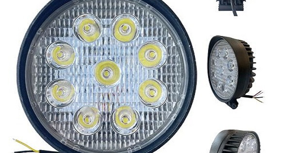 LED Αδιάβροχος Προβολέας Αλουμινίου 12V-24V 4" 27W 9 SMD IP68 SY ...